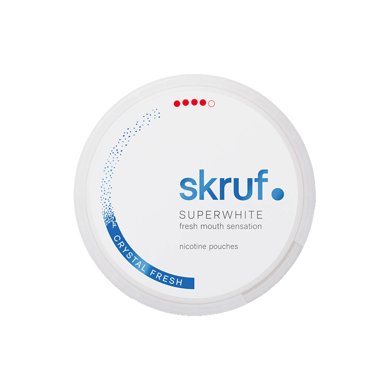 Buy Skruf Superwhite Crystal Fresh Swedish snus | Snuskingdom