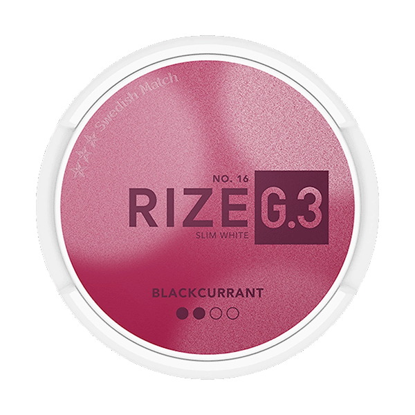 Buy G.3 Rize Slim White Normal Swedish snus | Snuskingdom | Snuskingdom
