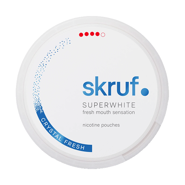 Buy Skruf Superwhite Crystal Fresh Swedish snus | Snuskingdom